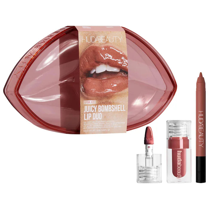 HUDA BEAUTY | Juicy Bombshell Lip Gloss + Liner Set – DaMar Beauty