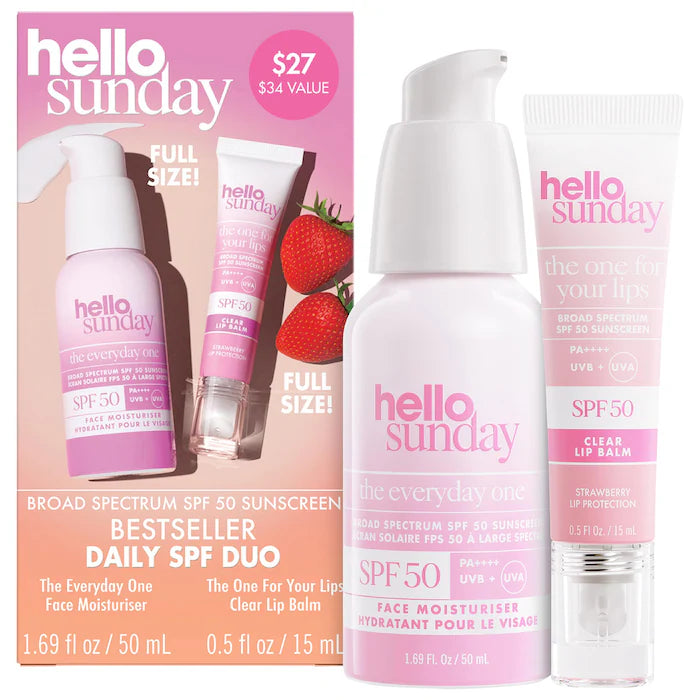 Hello Sunday | The Bestseller Daily SPF Duo with Broad Spectrum SPF 50 ...